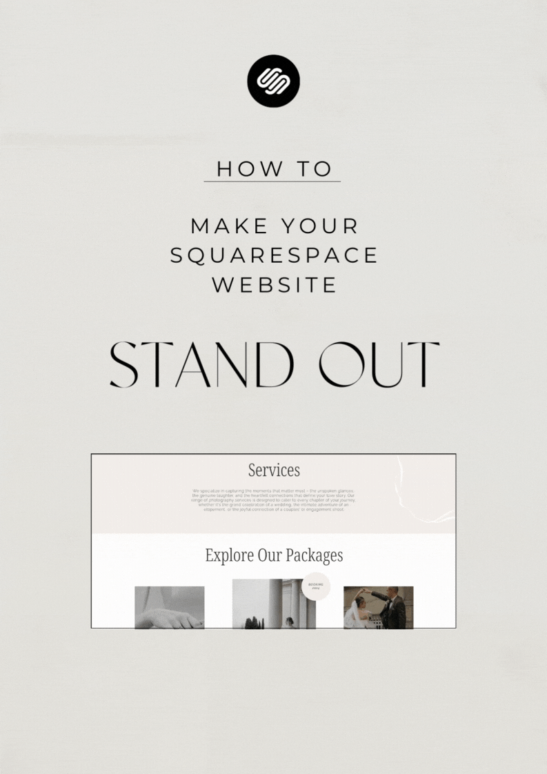 Standing Out in Style: Making Your Squarespace Website Shine — Studio ...