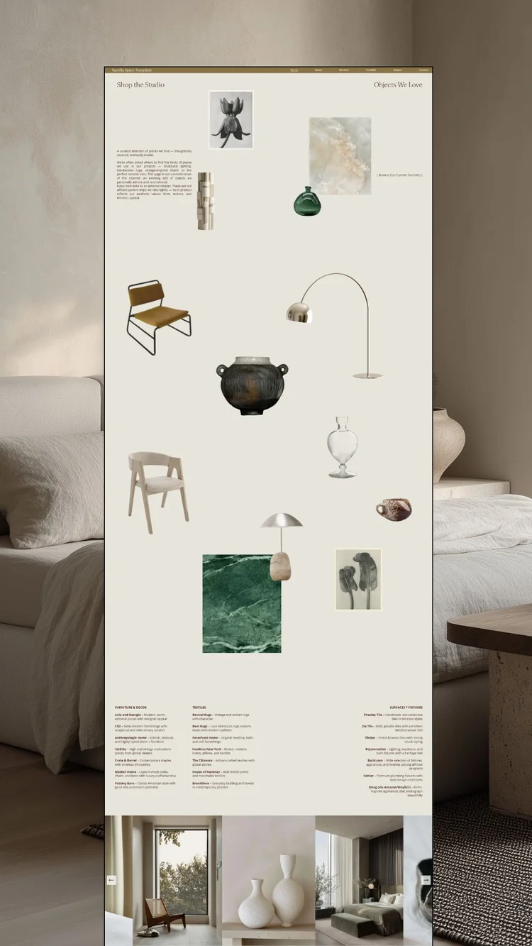 Squarespace Template Shop — Studio Bressi | Branding & Squarespace Web ...