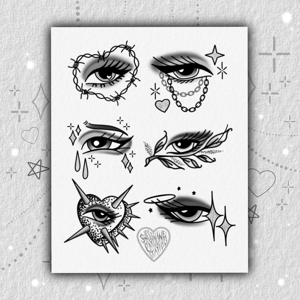 Sexy Eyes Tattoo Designs