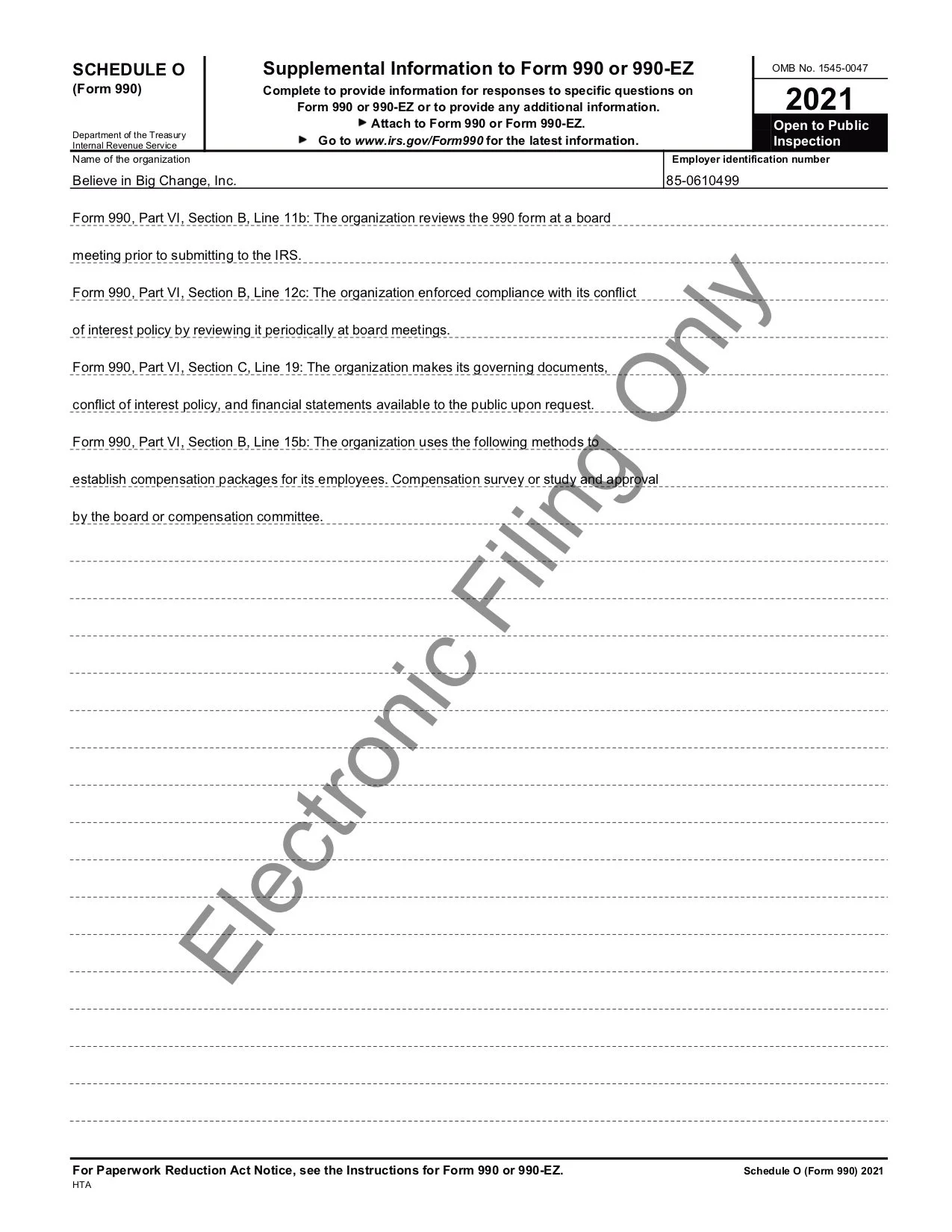 News — Believe In Big Change