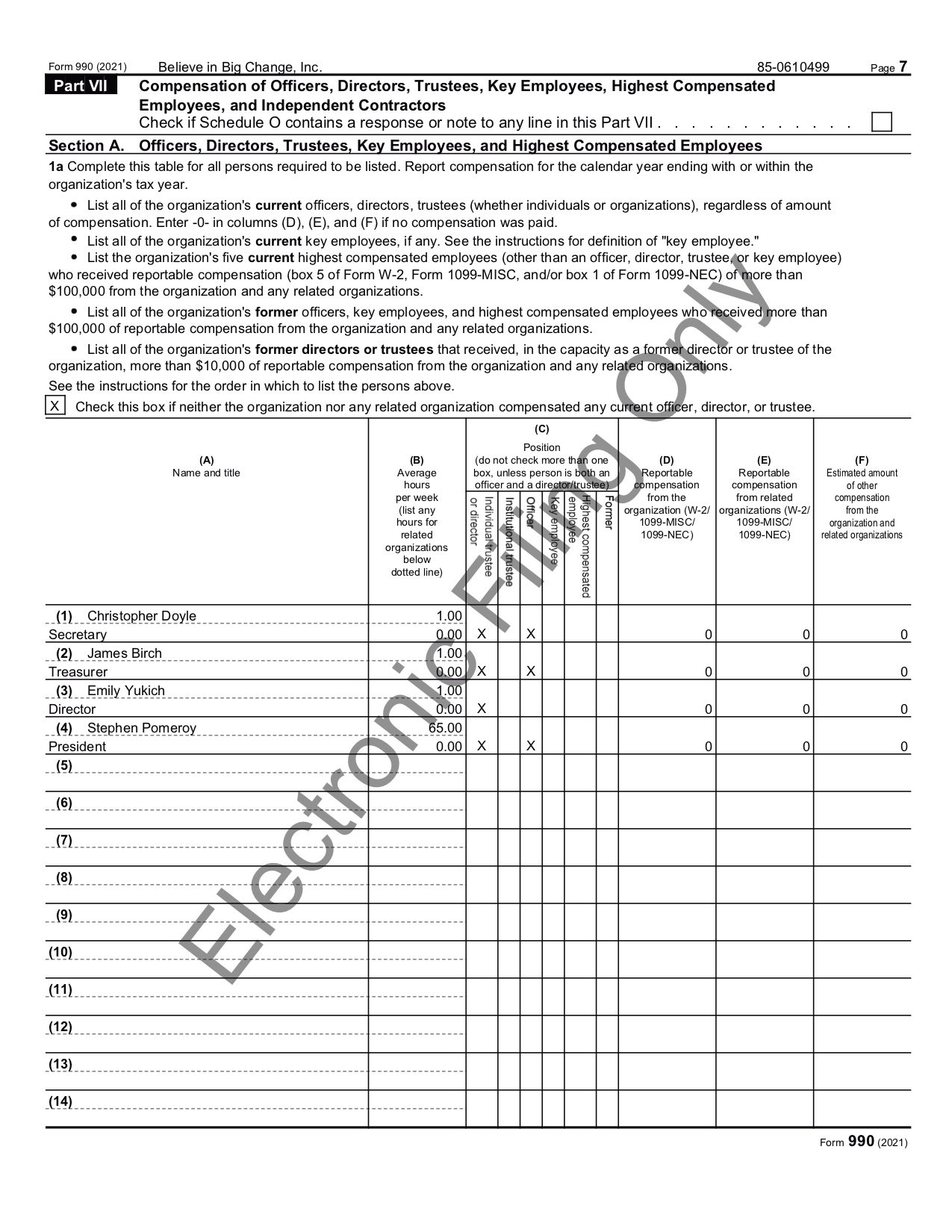 News — Believe In Big Change