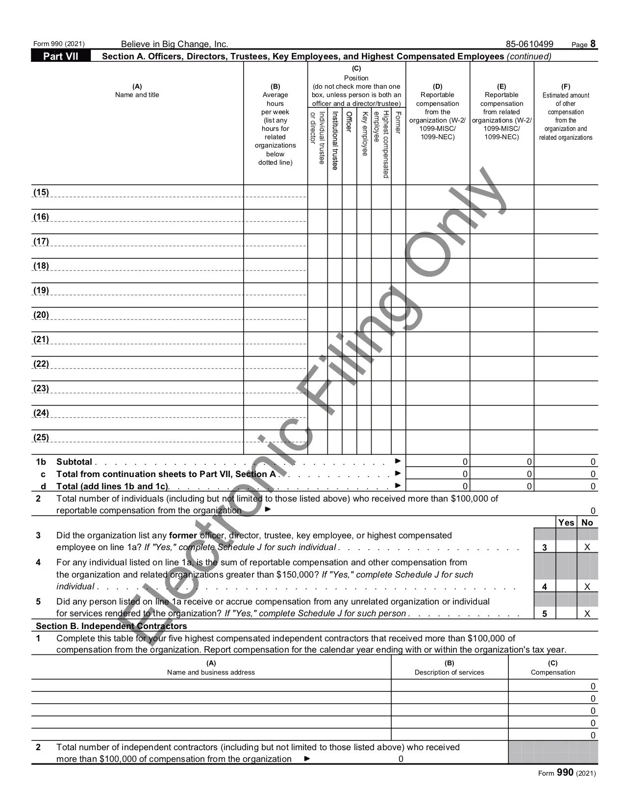 News — Believe In Big Change