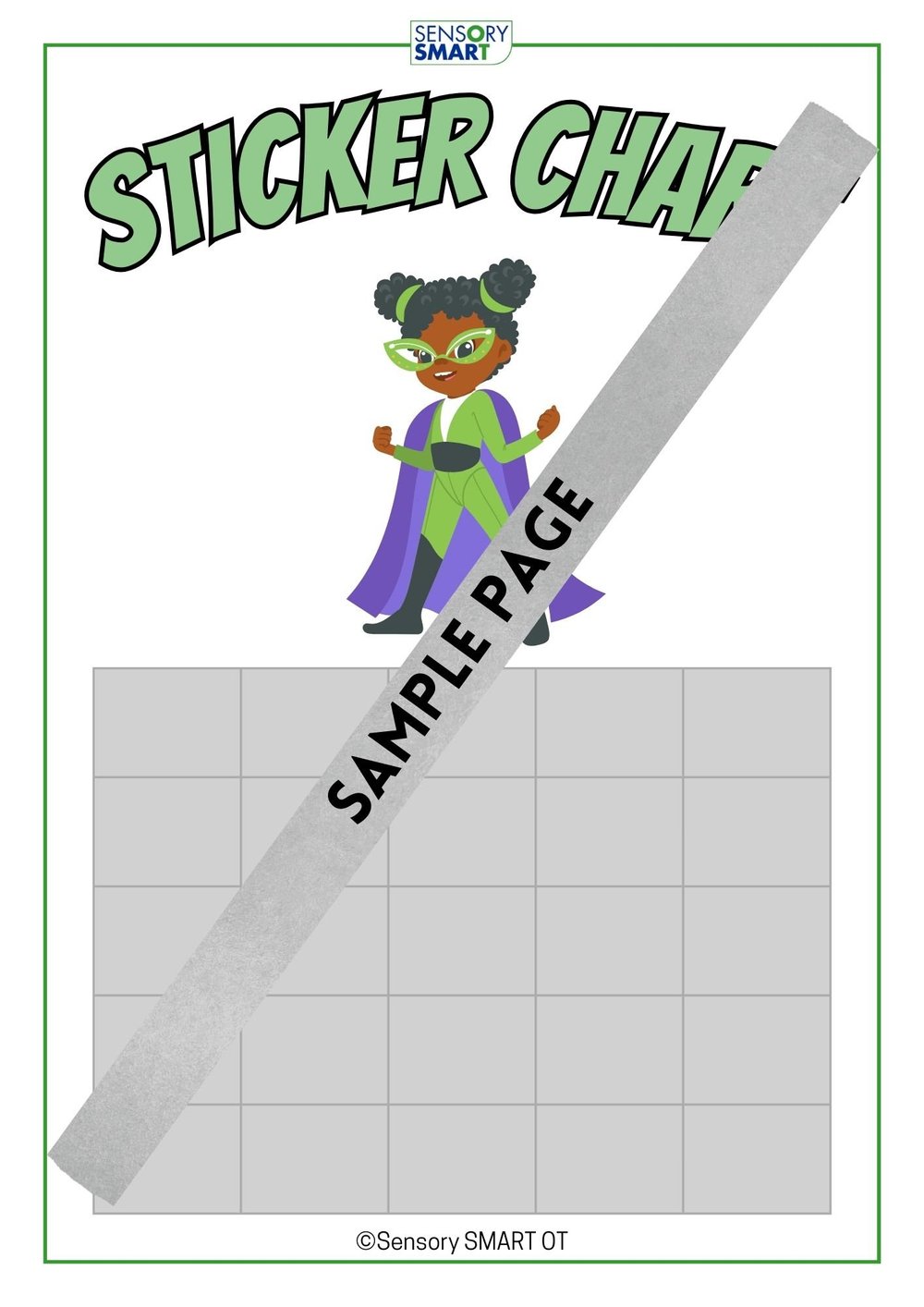 Superhero Girl Sticker Chart – Motivate & Reward Positive Behaviour ...