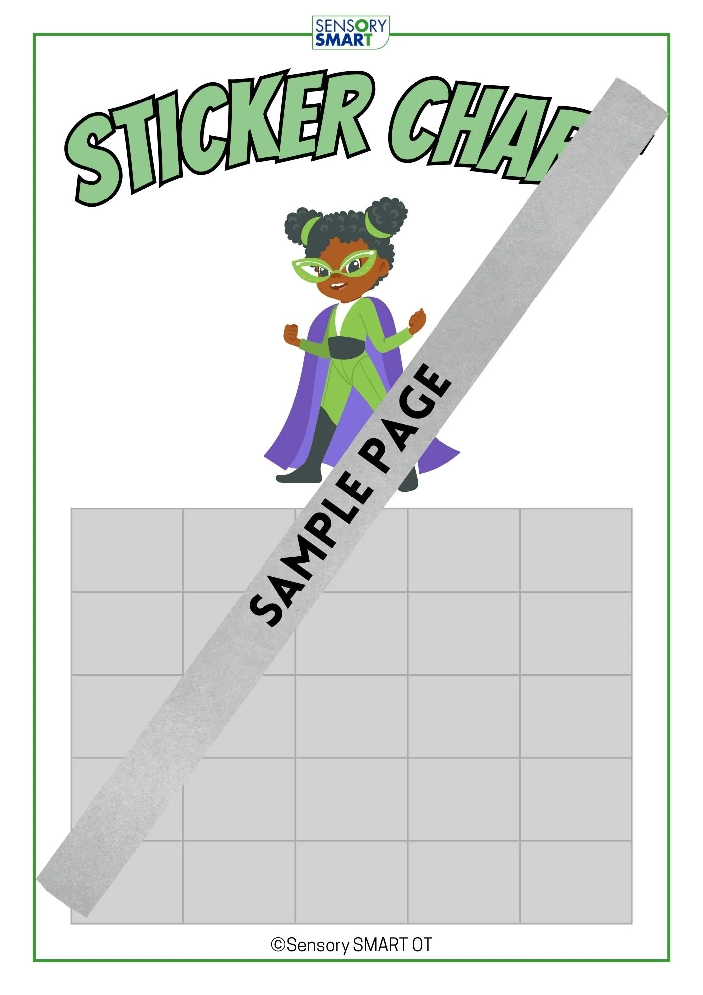 Superhero Girl Sticker Chart – Motivate & Reward Positive Behaviour ...