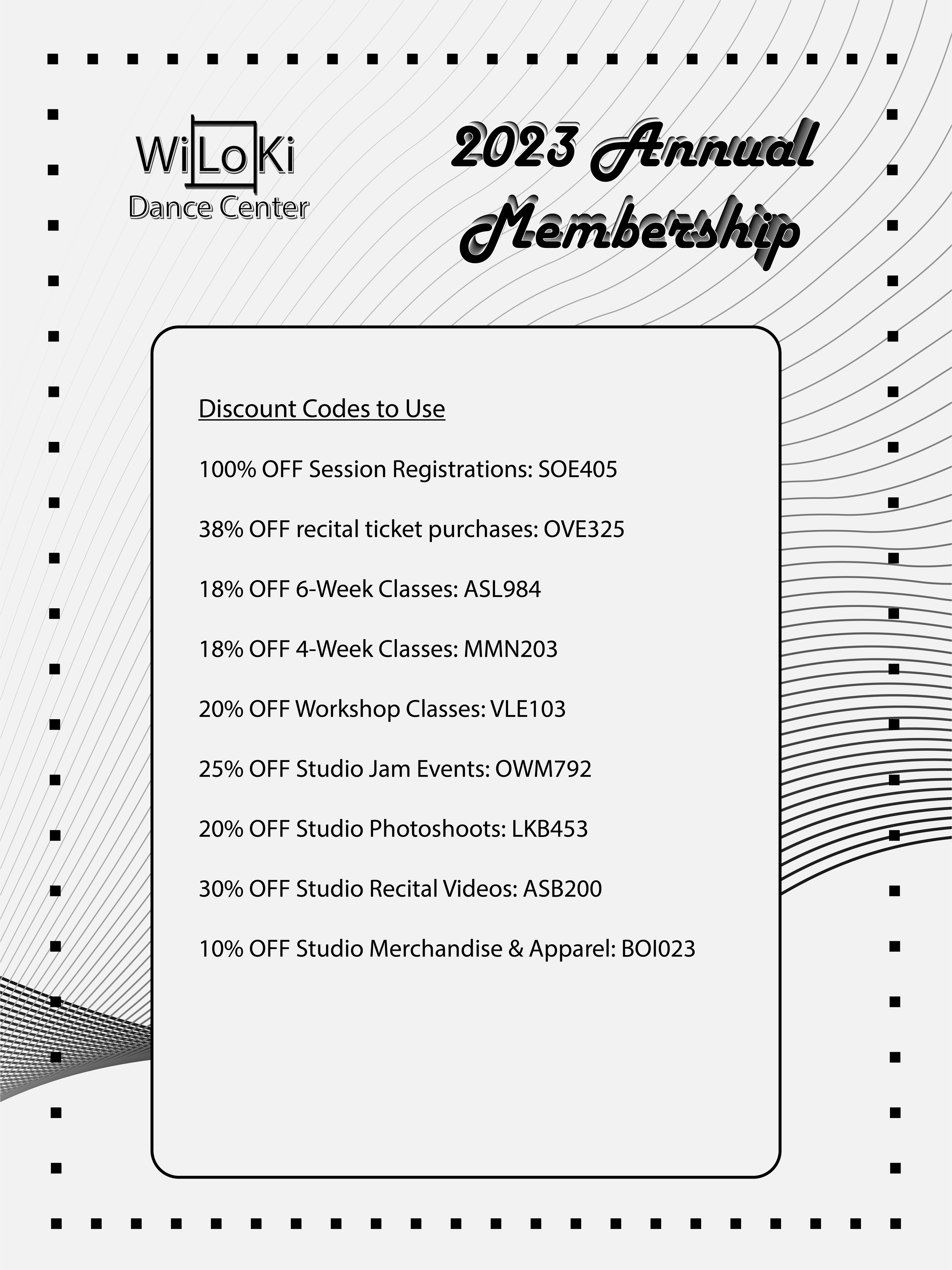 Annual Studio Member Page — WiLoKi