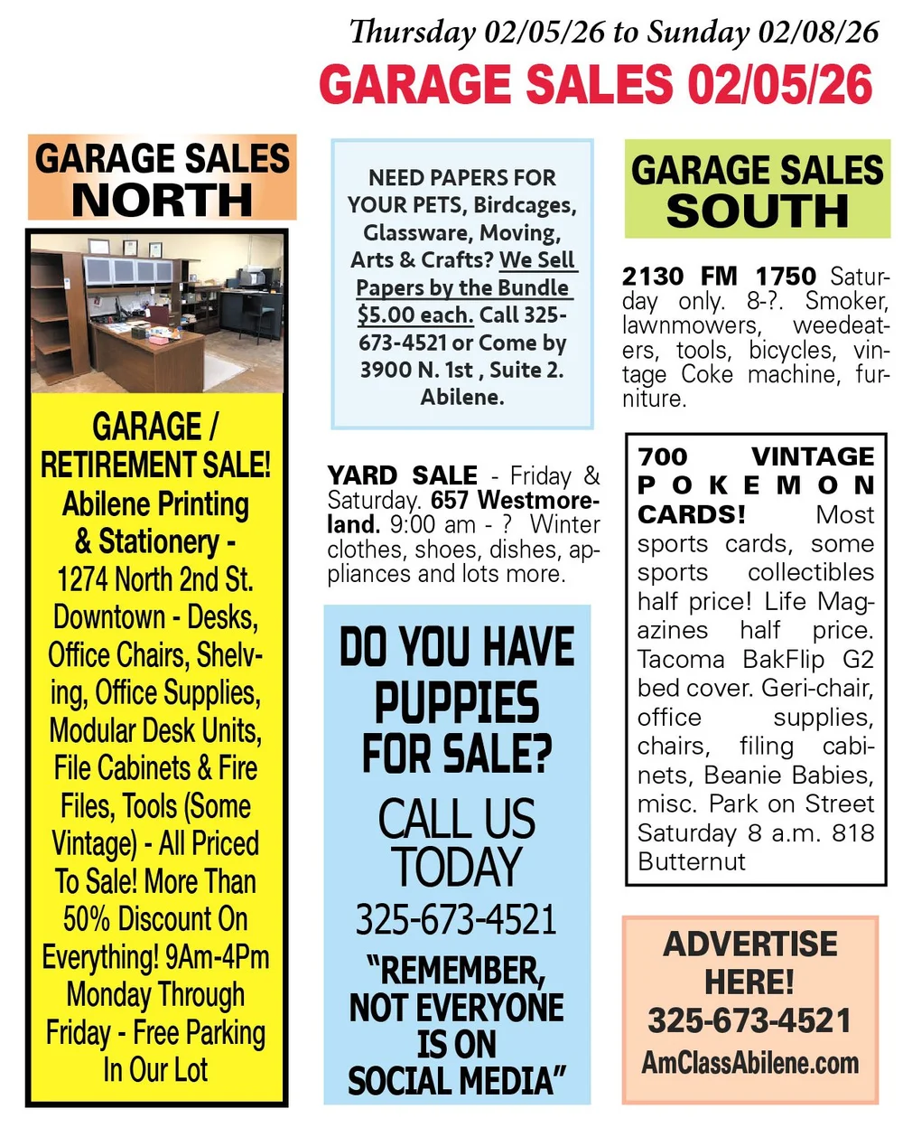 Abilene Texas Garage Sales