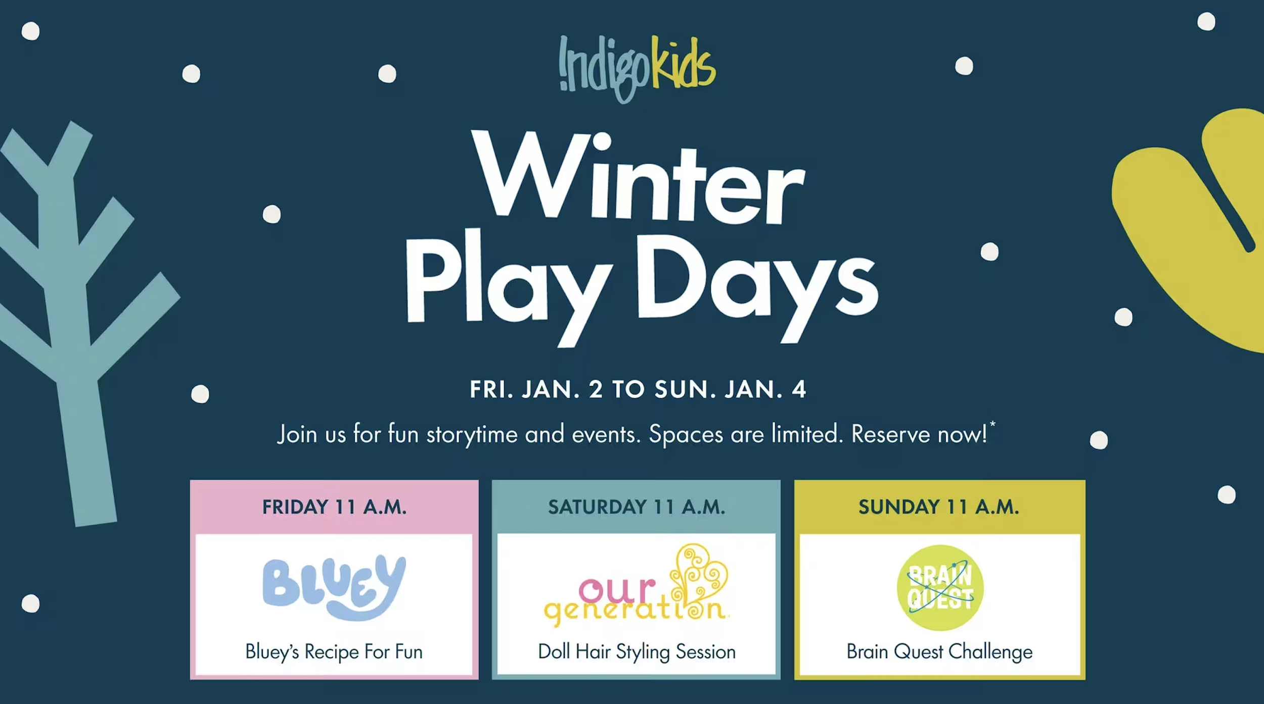 Indigo Kids Launches Winter Play Days for In-store Fun