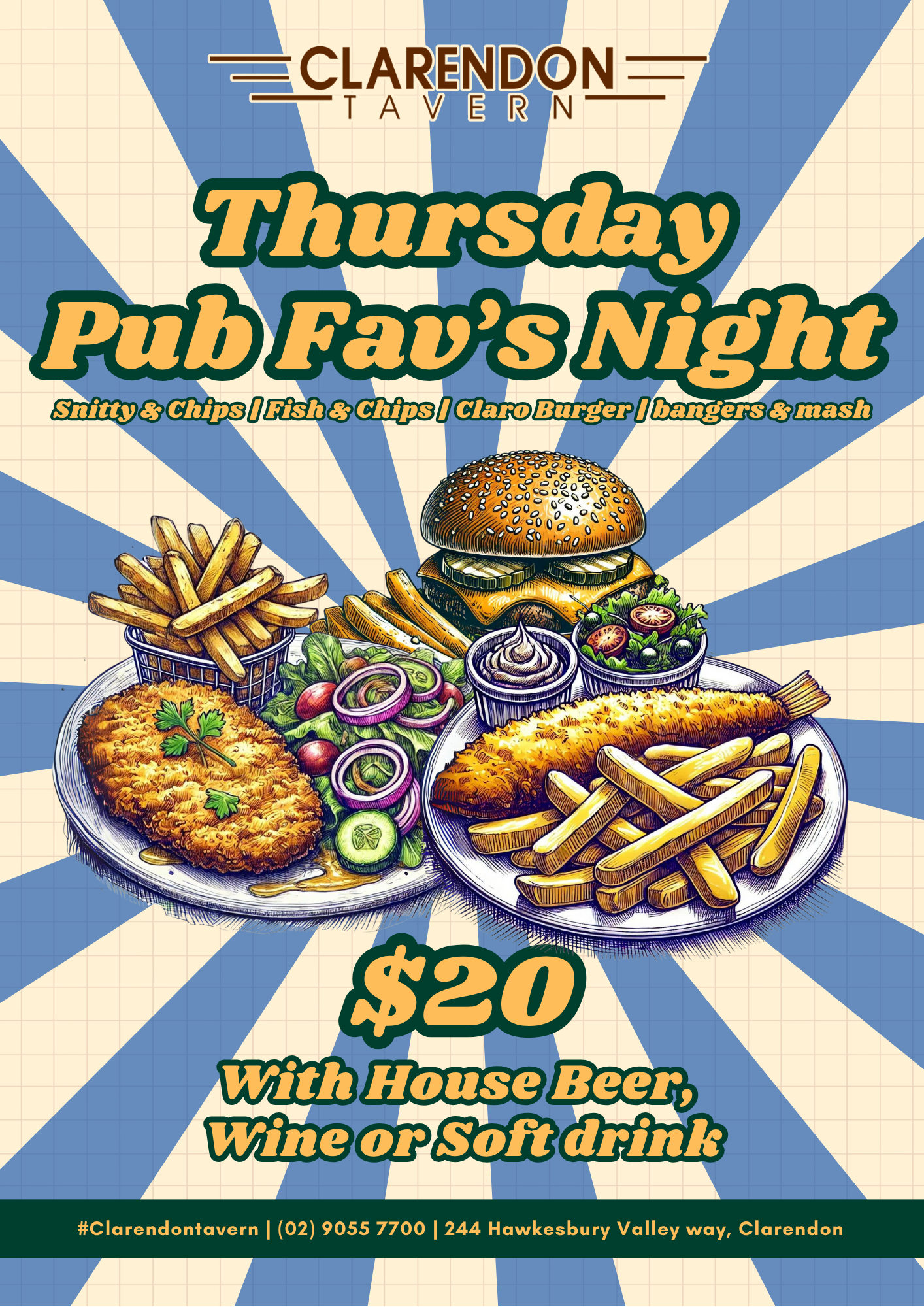 Eat & Drinks — Clarendon Tavern