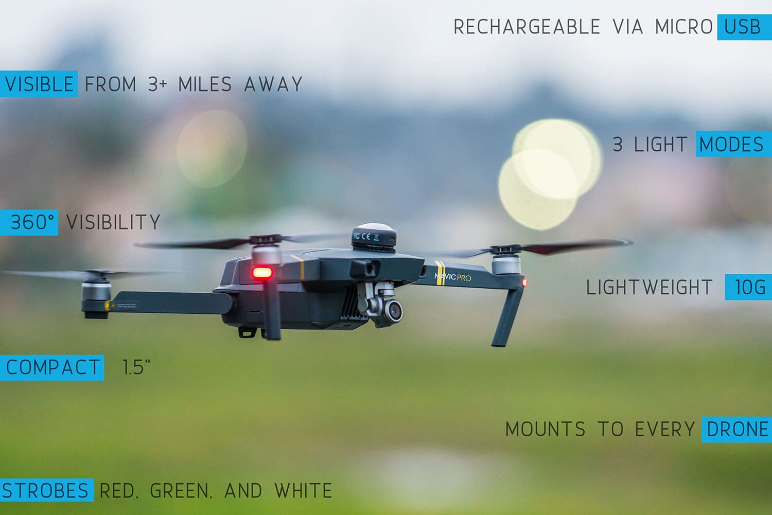 Lume Cube Anti-Collision Strobe For Drones — Prisma Tech - Drones & Robotics Solutions for Your ...