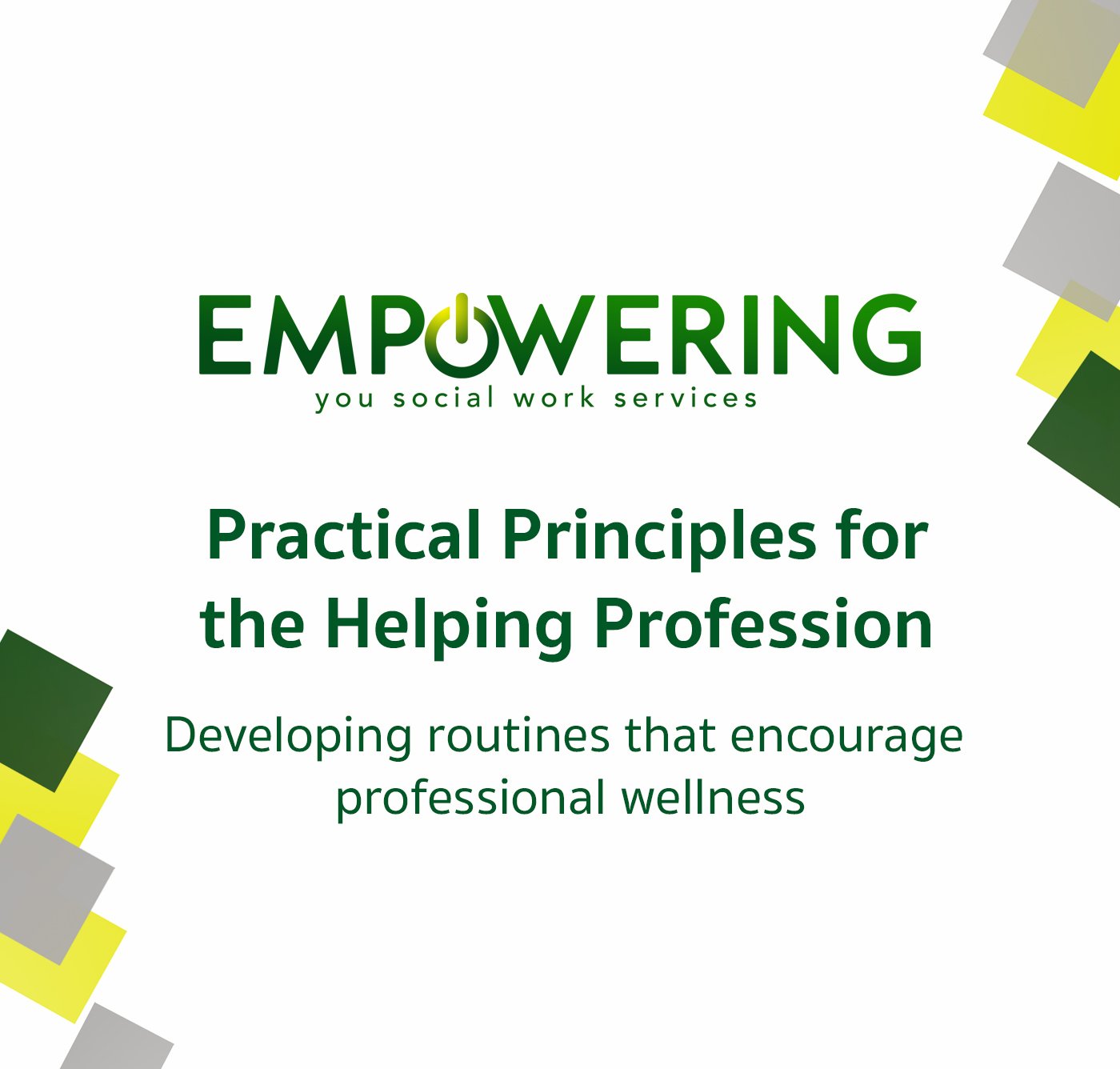 Empowering You Social Work Services Workshops — Empowering You Social ...