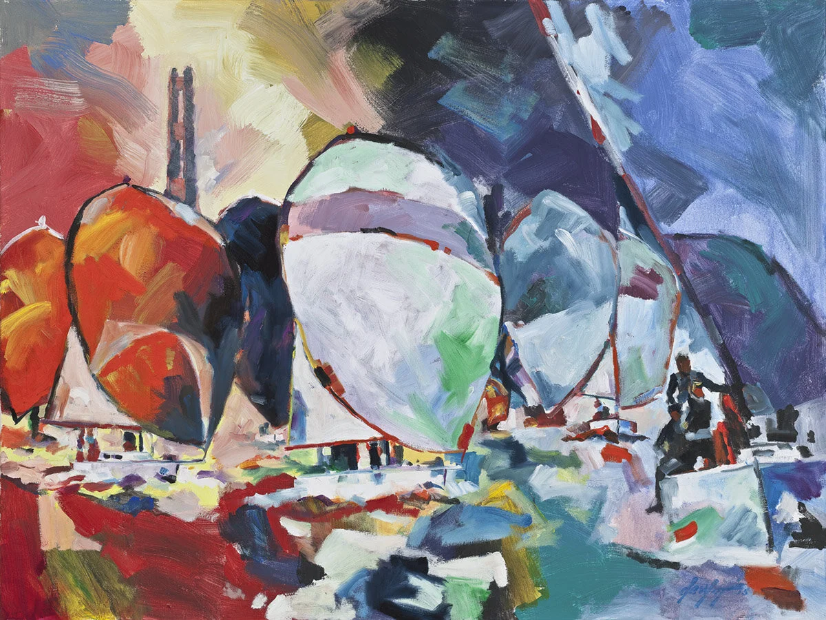 Giclee Print "Stars and Stripes 2" — Marine Artist Jim DeWitt