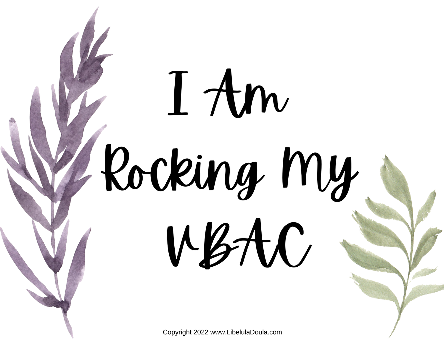 FREEBIE: POSITIVE VBAC BIRTH AFFIRMATION CARDS — Libelula Doula I Birth ...