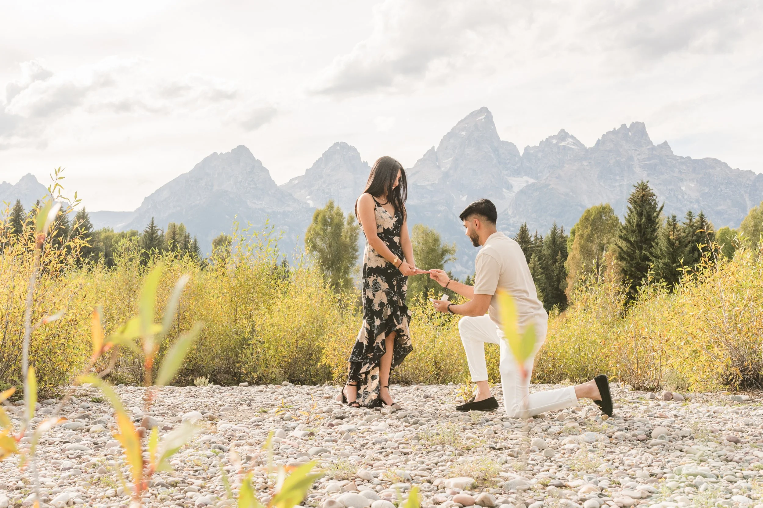 Engagement Session at Schwabacher Landing — Jackson Hole Family ...