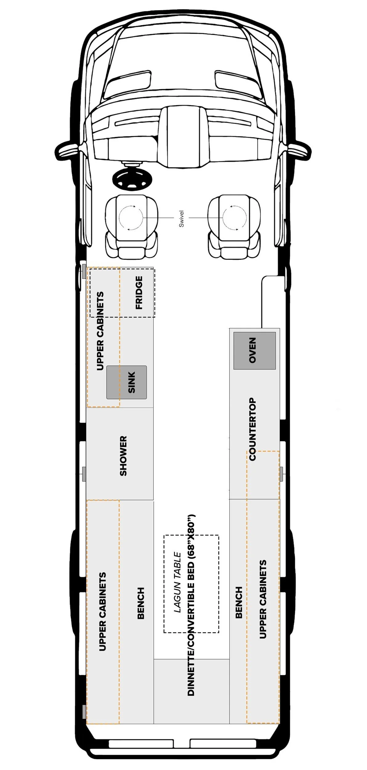 Floorplans — Thrive Crafted Vans | Luxury, high-end, one-of-a-kind ...