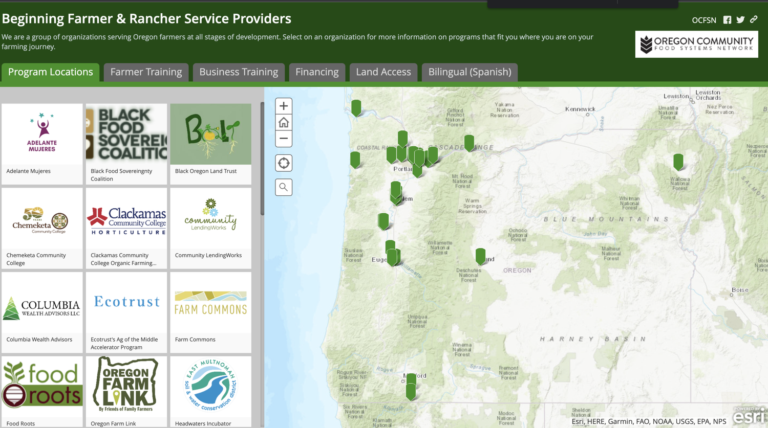 Oregon Community Food Systems Network - MAIN