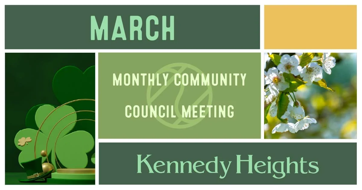 March Community Council Meeting — Kennedy Heights