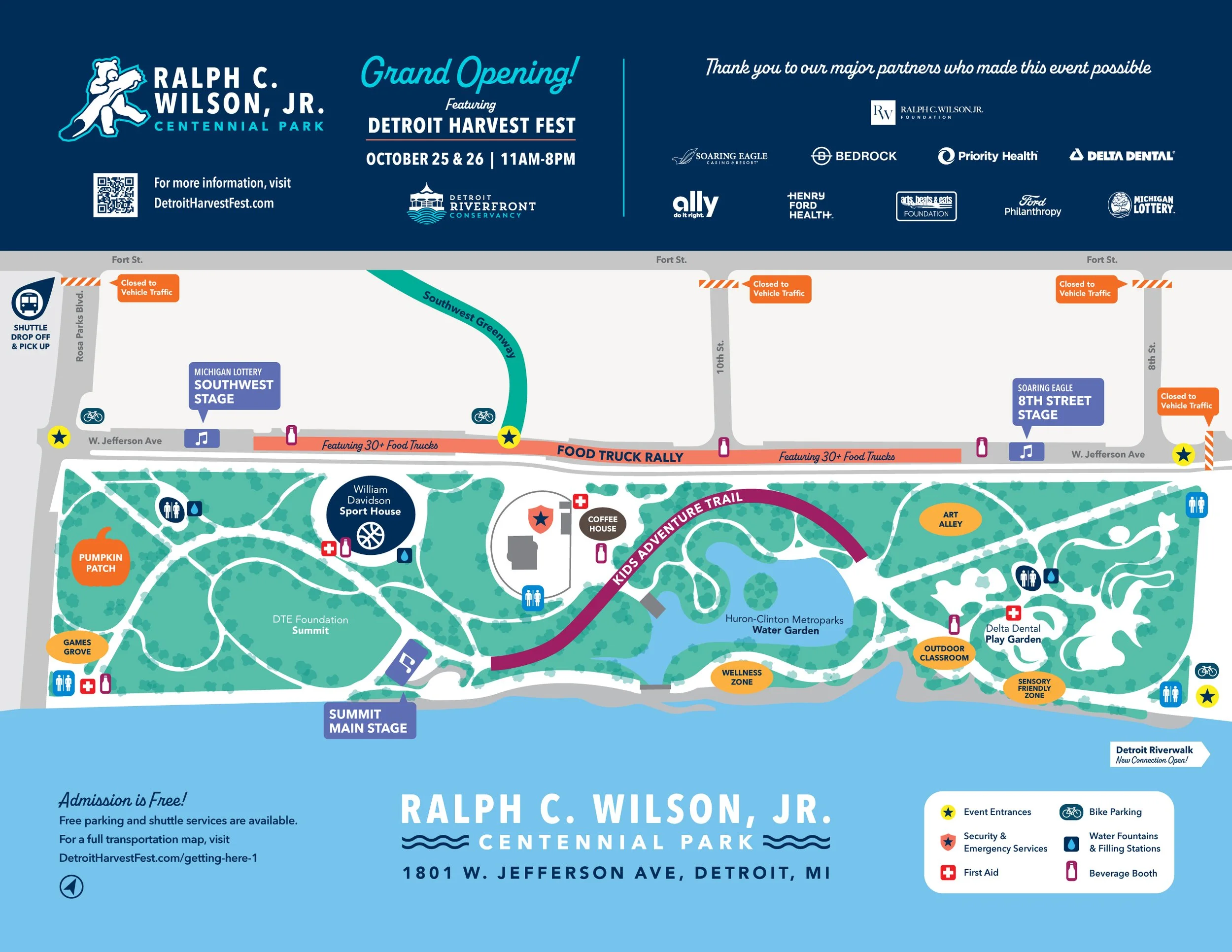 Event Map — Detroit Harvest Fest & Food Truck Rally