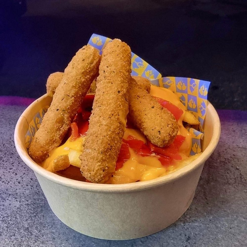%Loaded fries reinvented— %Papas Locas