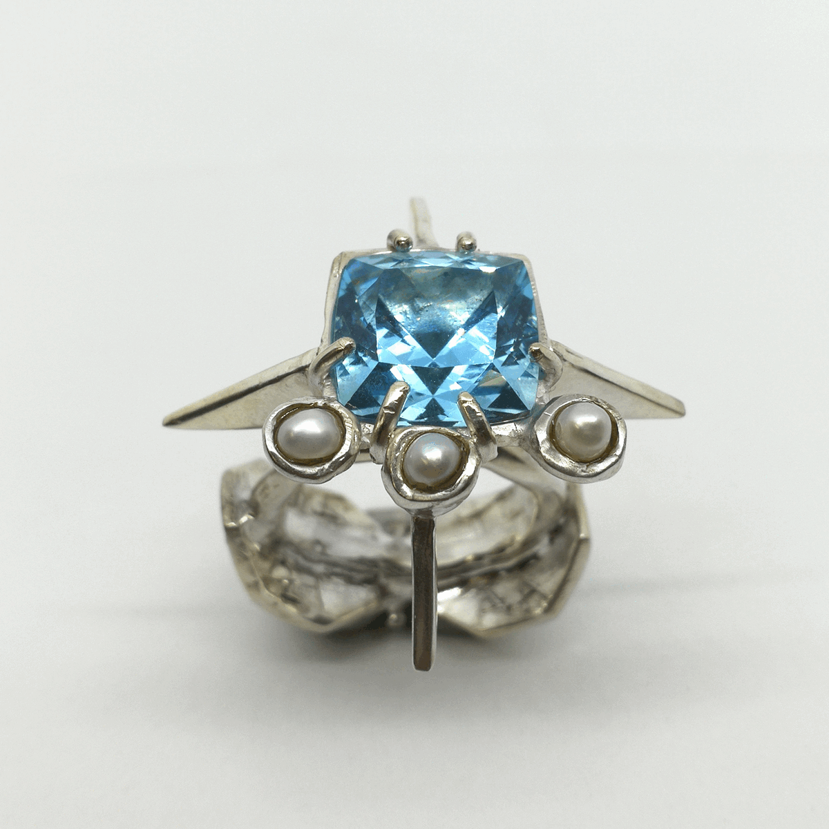 Celestial i Men's Pearl Ring Inspired by The Galaxy, Handmade from ...