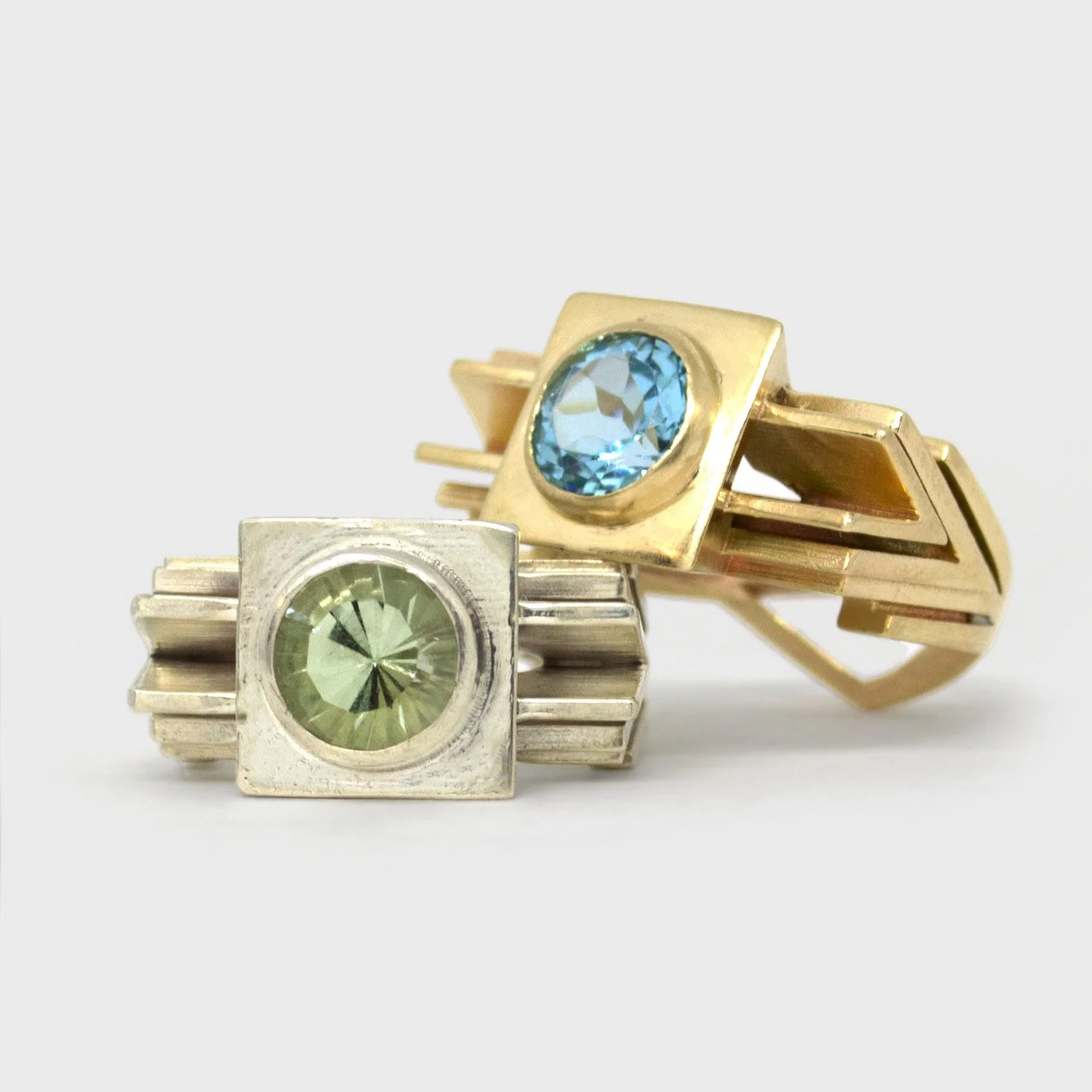 The Wasp Ring - Avant Garde Sterling Silver Ring Design with Garnets ...