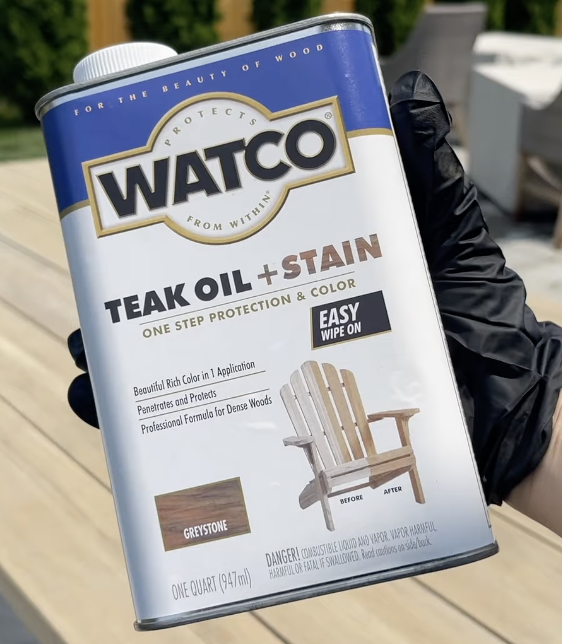 How to Clean and Restore Your Outdoor Teak Table — prettydistressed