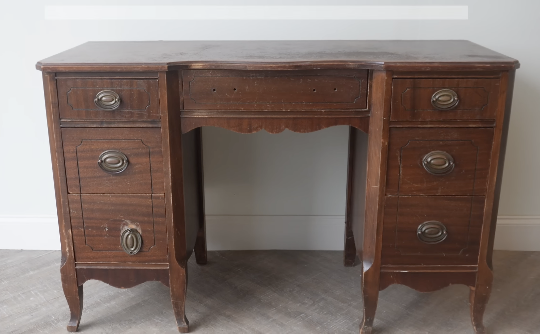 Transforming an Antique Desk into Two Modern Nightstands: A DIY ...