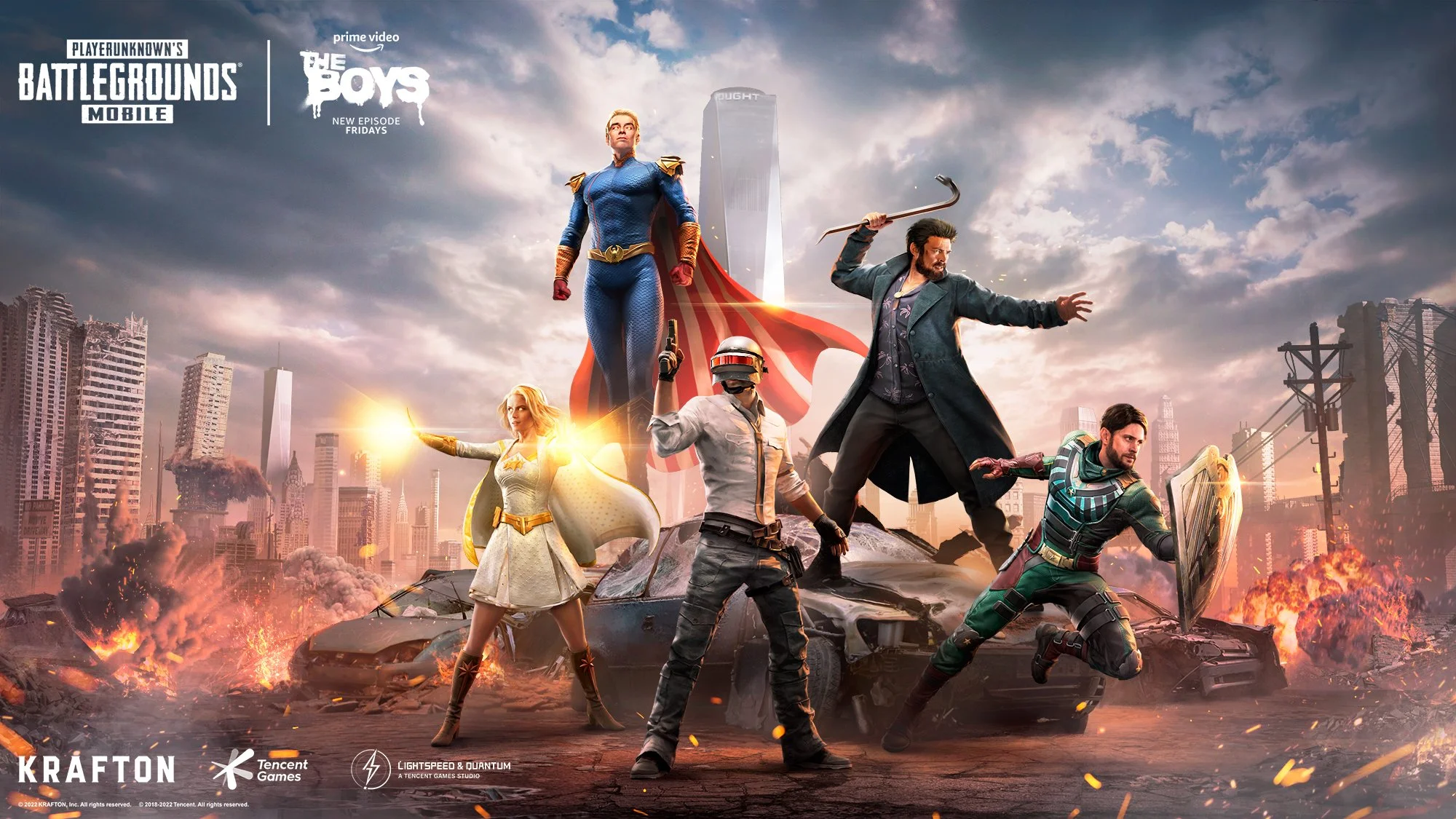 PUBGMOBILE x The Boys联动火热来袭！来看最新游戏海报！