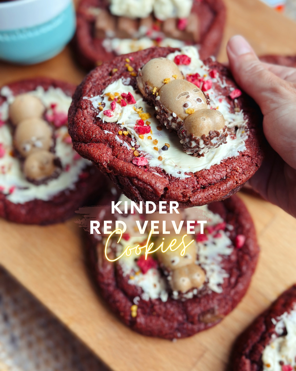 Kinder Red Velvet Cookies — cookiebeacon.com