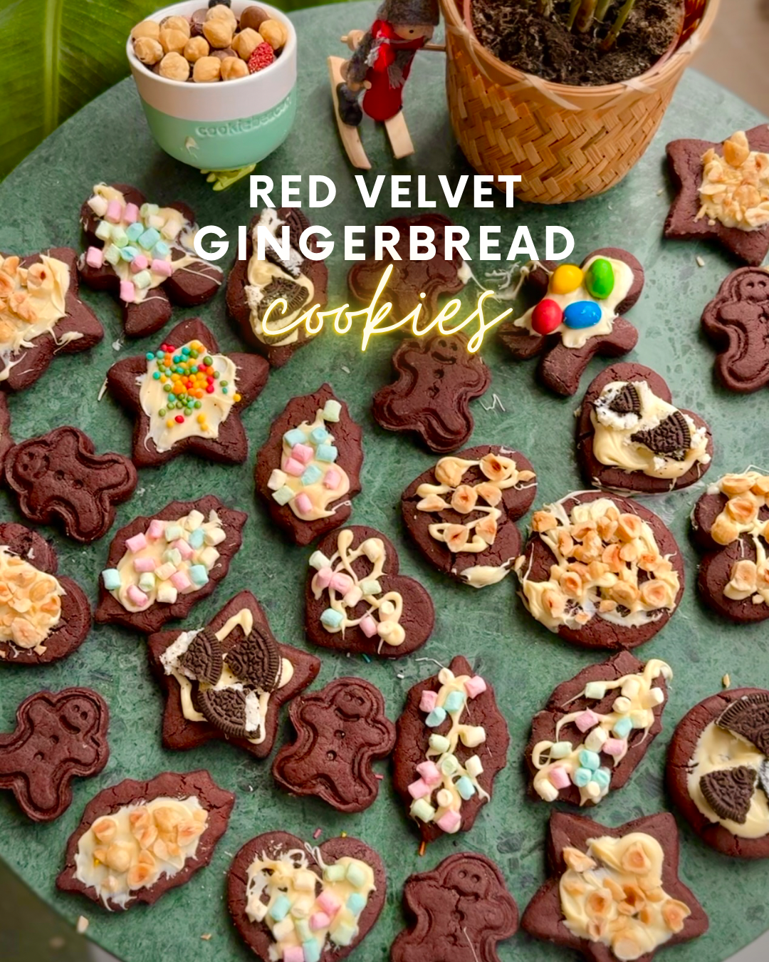 Red Velvet Gingerbread Cookies — cookiebeacon.com