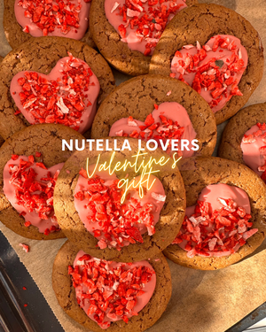 Nutella Heart Gingerbread Cookies — cookiebeacon.com