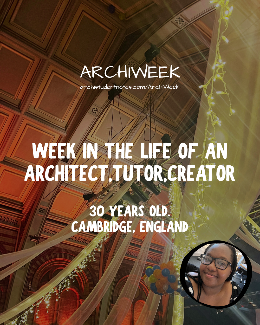 Week in the life of a 30-year old Architect, Tutor and creator in Cambridge, England ...