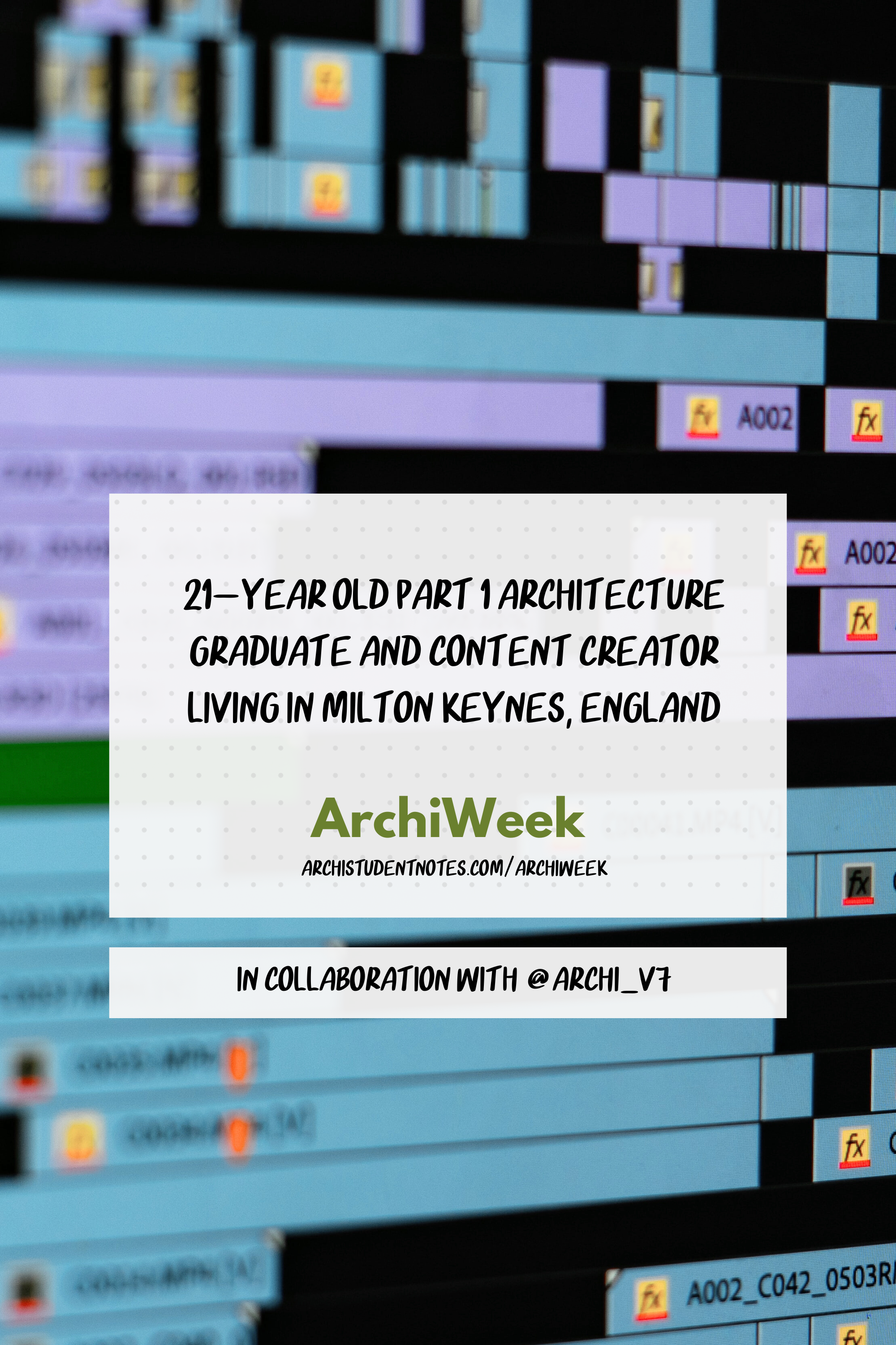 21-year old Part 1 Architecture Graduate and Content Creator living in ...