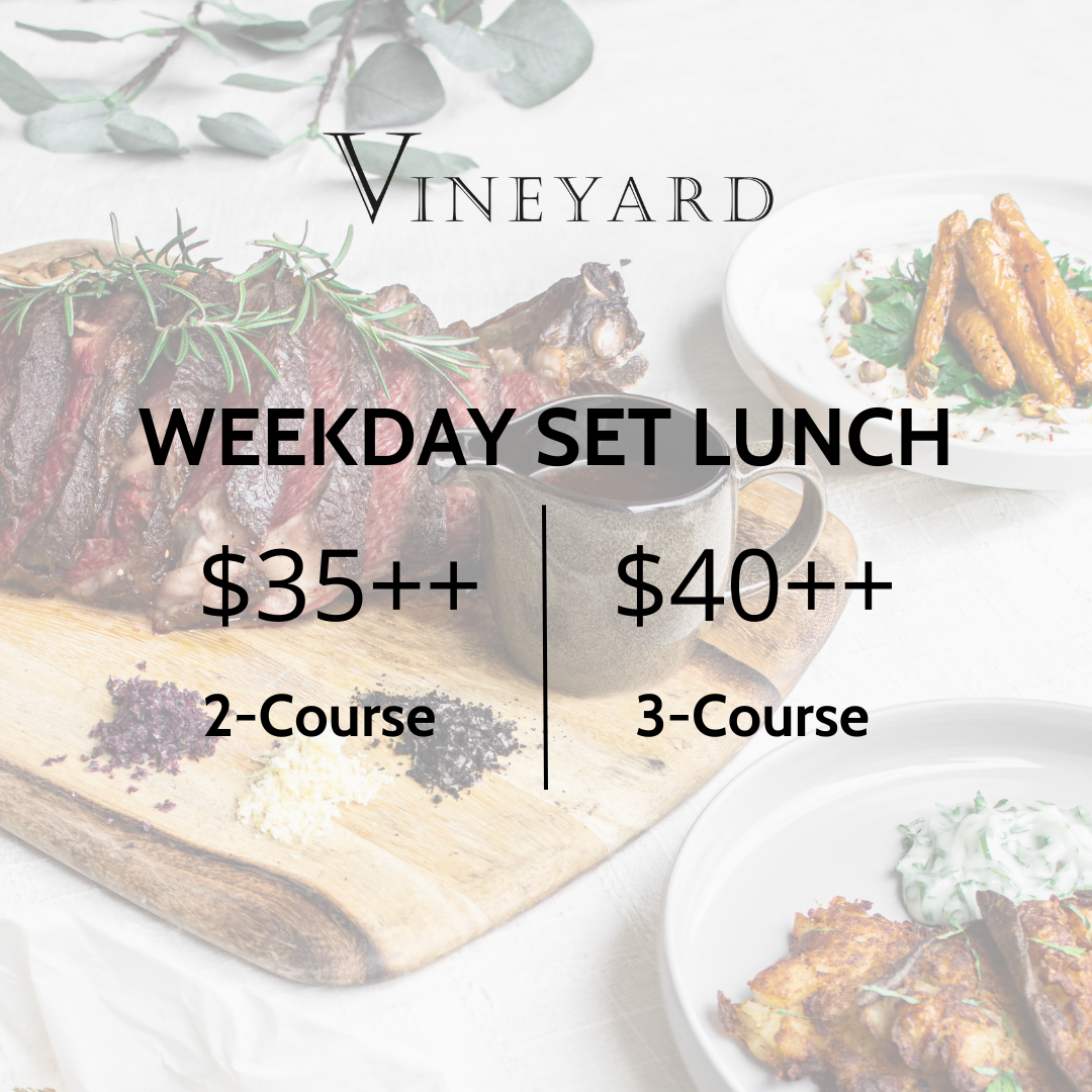 Weekday Set Lunch — Vineyard at HortPark