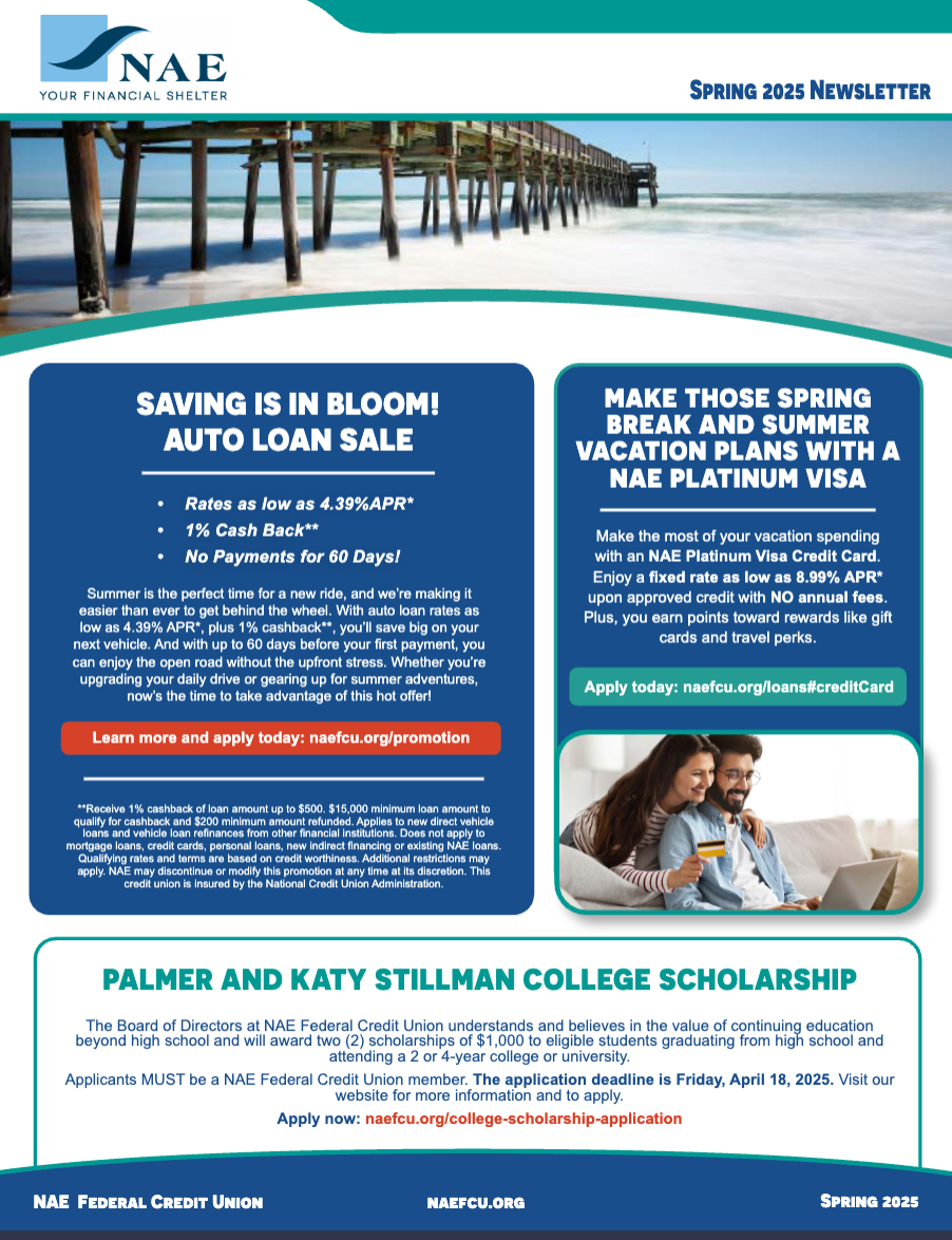 Spring 2025 Newsletter | News & Events | NAE FCU