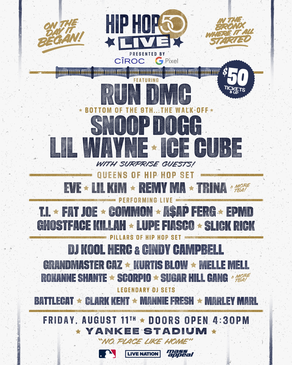 Hip Hop 50 Live: Lil Wayne, Ice Cube and Snoop Dogg headline an epic ...