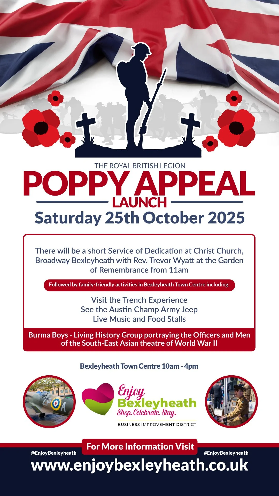 The RBL Poppy Appeal Launch 2025 — Enjoy Bexleyheath