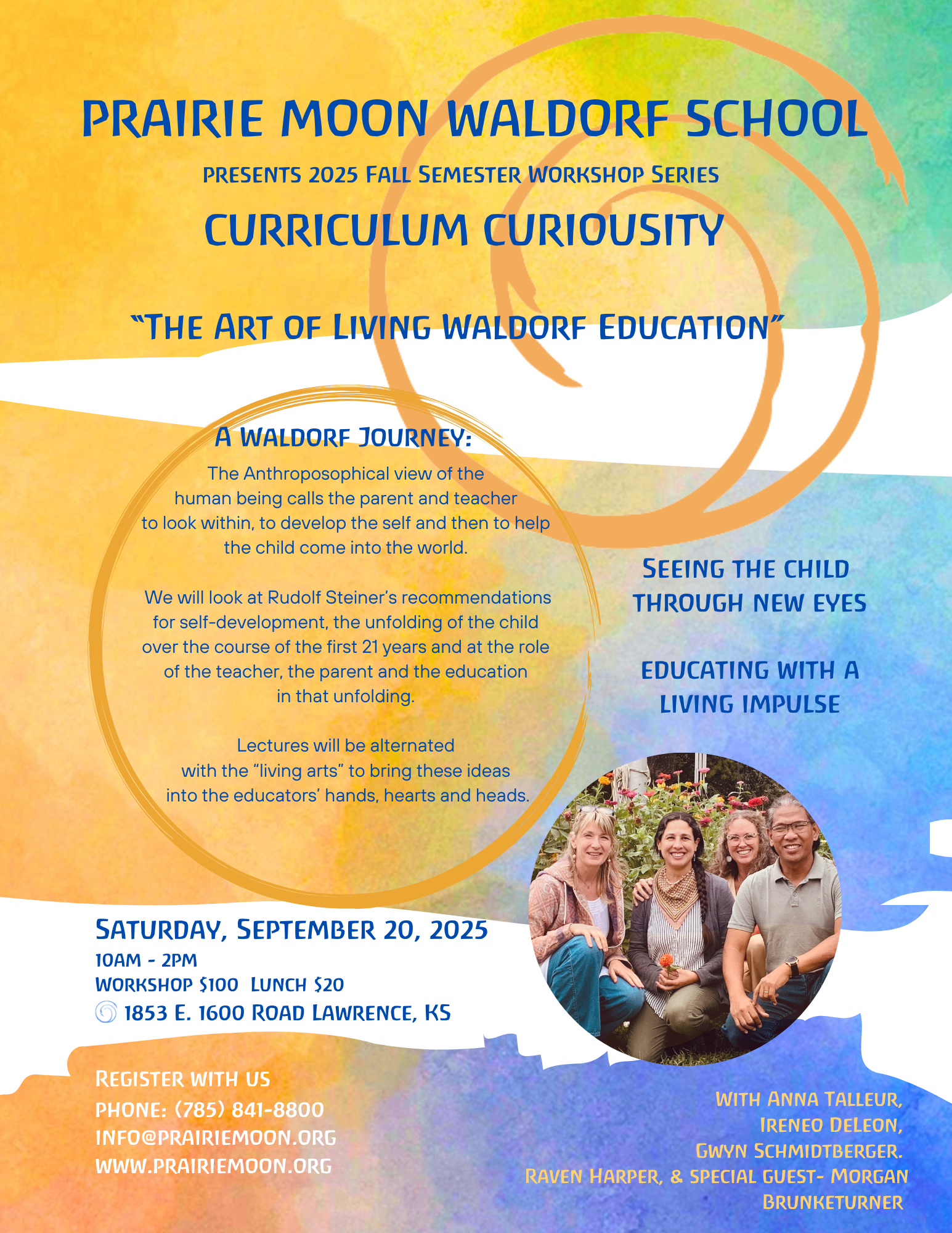 Prairie Moon Waldorf School — Saturday Workshop Series: Curriculum ...