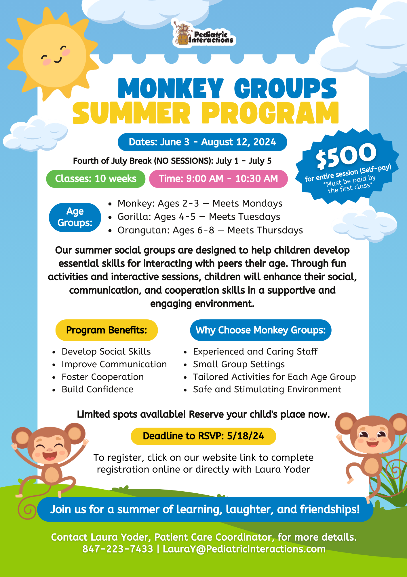 Summer Groups/Classes