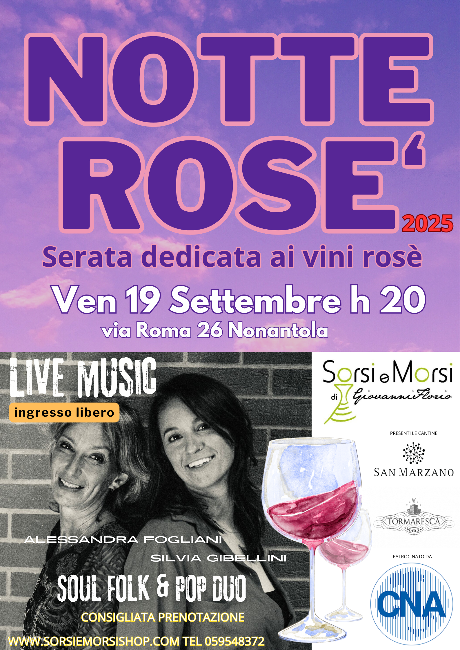Notte Rosè 2025 — Enoteca e Bottega di Specialità a Nonantola – Sorsi e ...