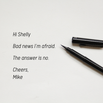 Assertive business emails