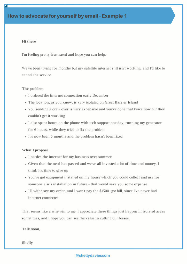How to advocate for yourself by email