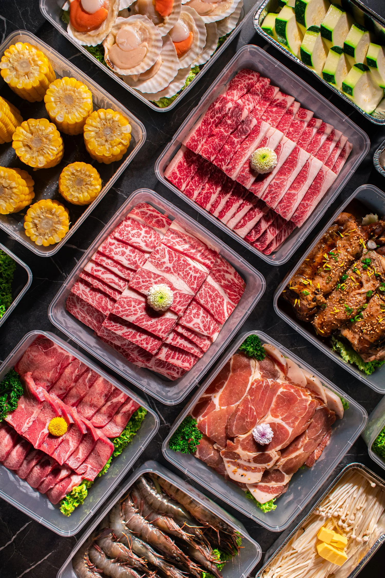 Top BBQ Food and Ingredients from a BBQ Catering Restaurant in ...
