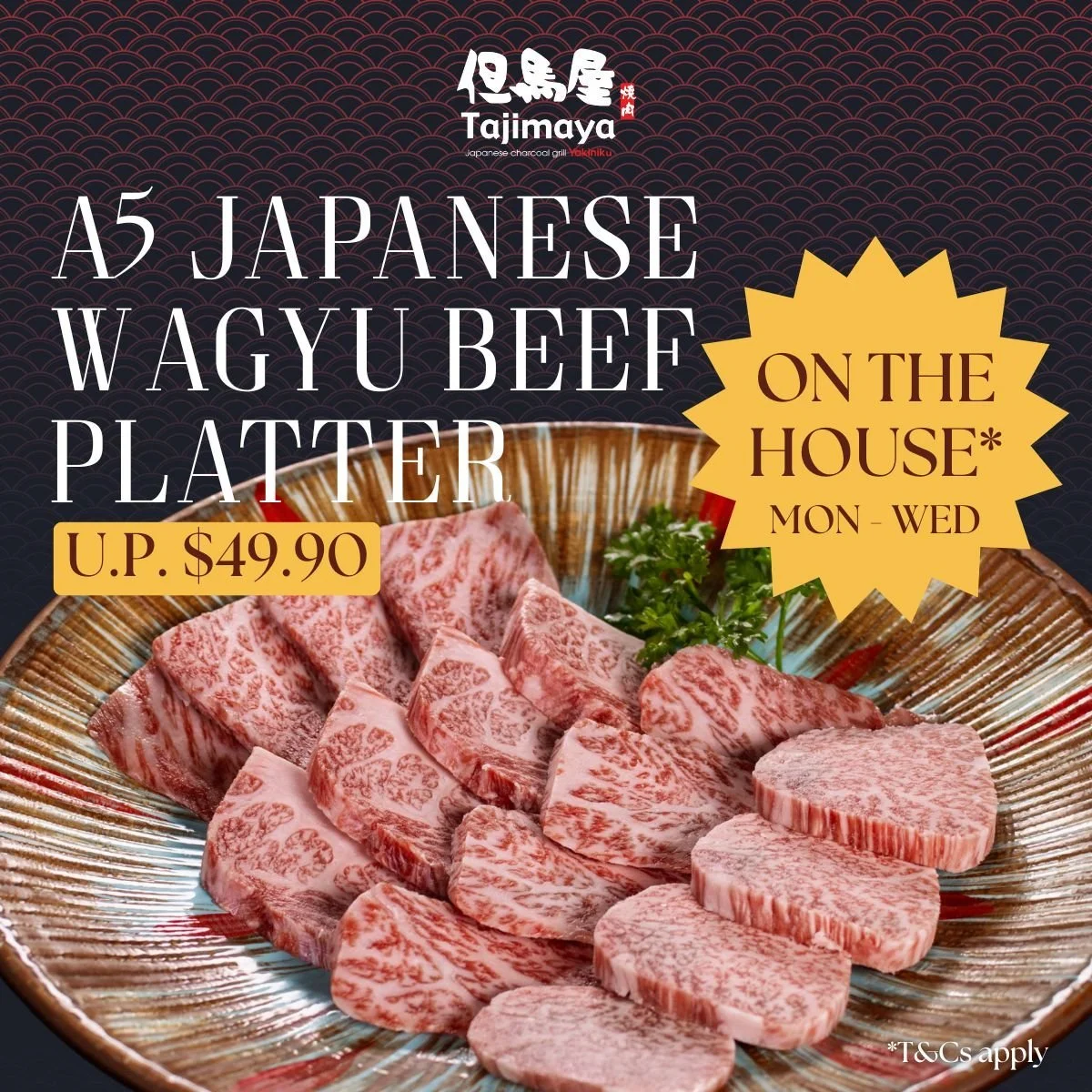 Japanese A5 Wagyu Beef Platter Singapore — Tajimaya Yakiniku
