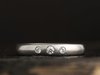 Silver Band Ring w/ Flush Set Stones — LAS PALMAS ARTS