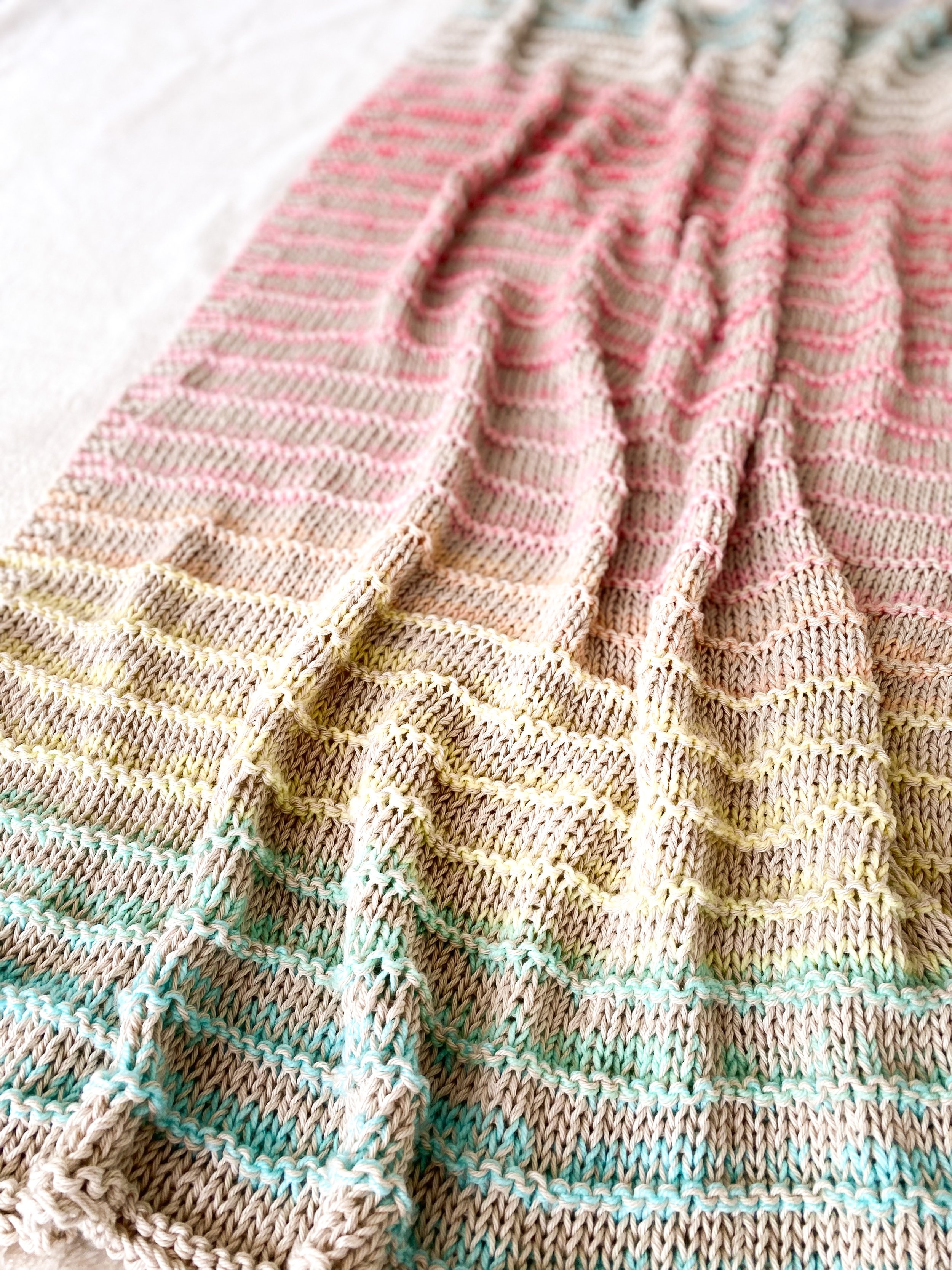 Rainbow Flow Throw — Whistle and Wool