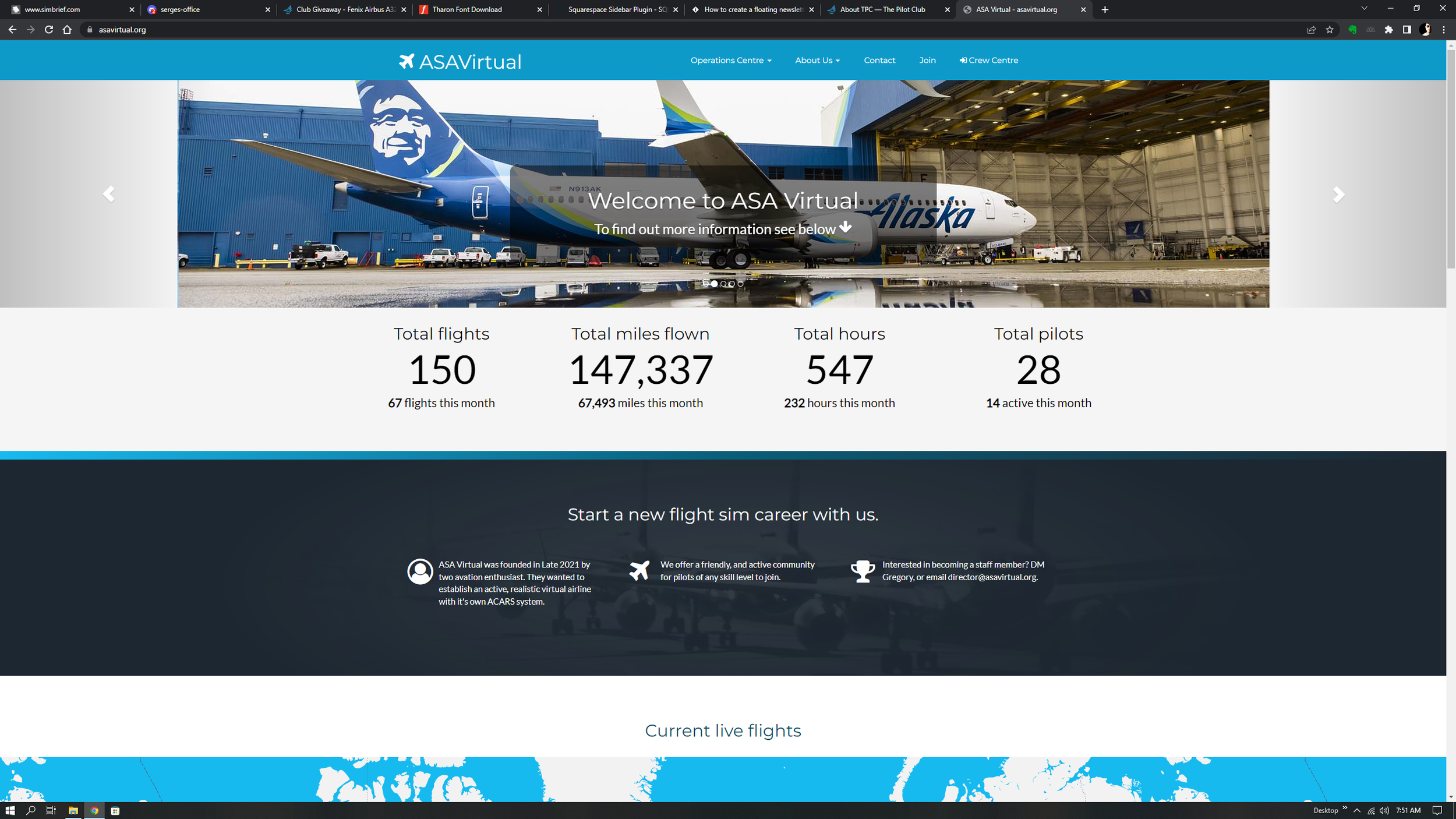 Partnership with ASA Virtual Airlines — The Pilot Club