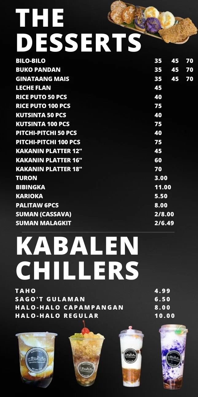 party tray menu — Kabalen - Tune Luto Kapampangan