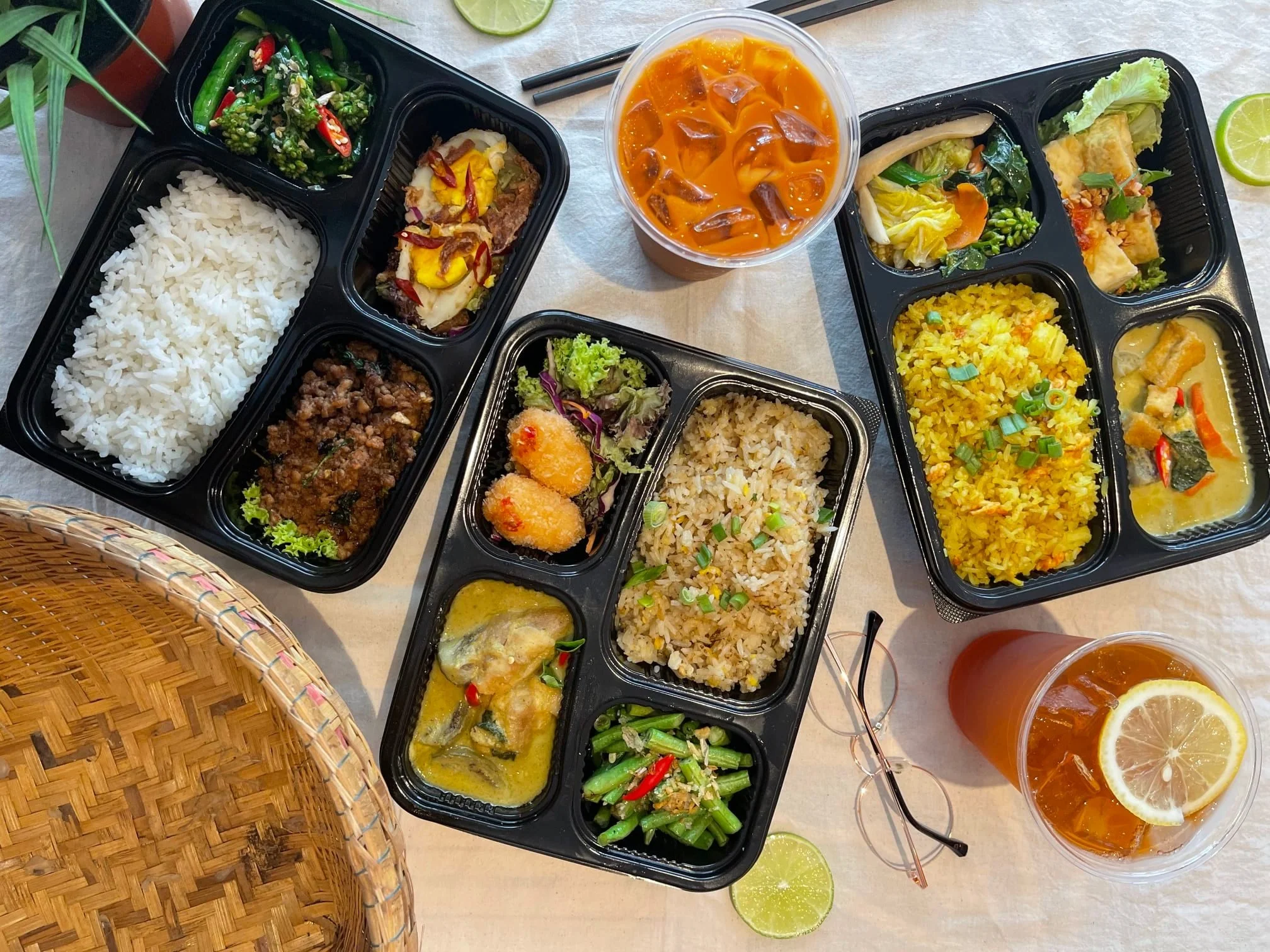 Vegetarian Bento Set Singapore: Siam Kitchen Halal Vegan Bento — Siam ...