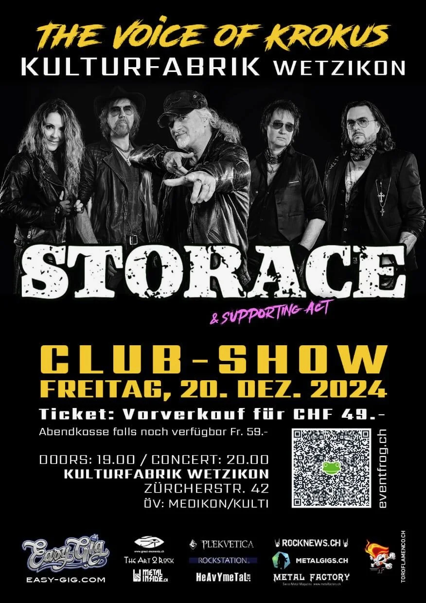 STORACE — Tourdaten