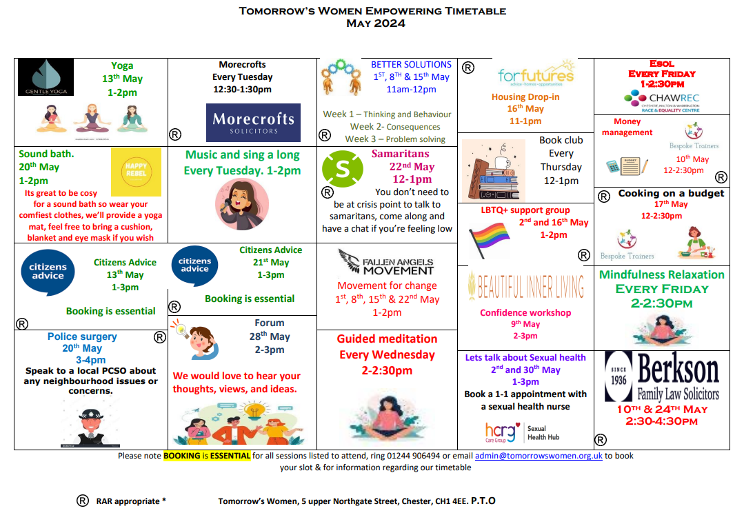 Tomorrow's Women Chester — Tomorrow's Women
